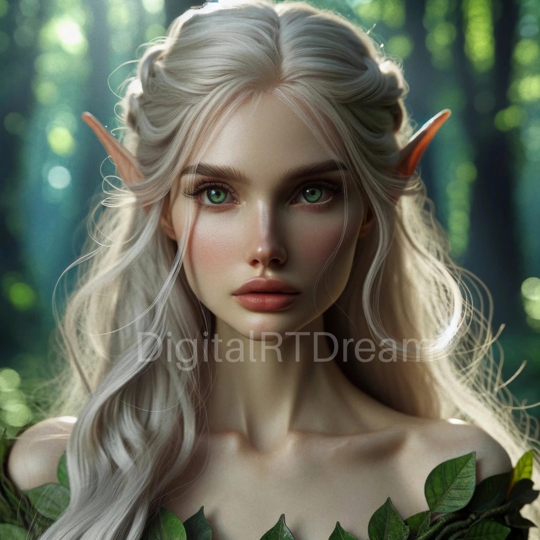 Ethereal Light Elf - Fantasy Art - High Resolution - JPG - Digital ...