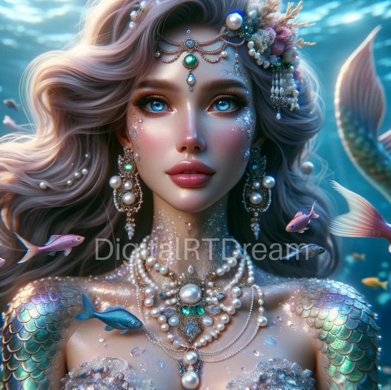 Beautiful Mermaid Queen