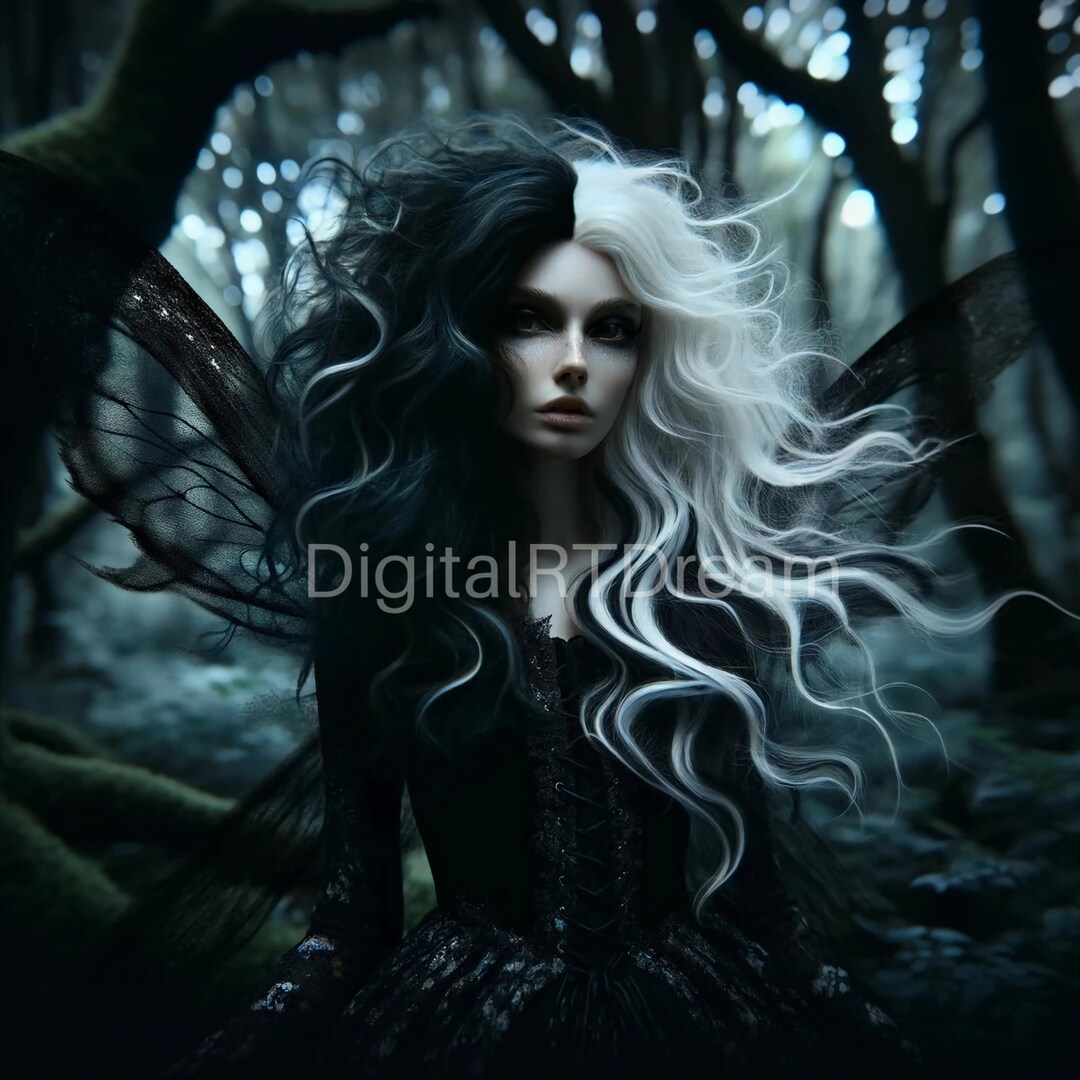 Dark Fairy Fantasy Art High Resolution JPG Digital Download Print, Wall ...