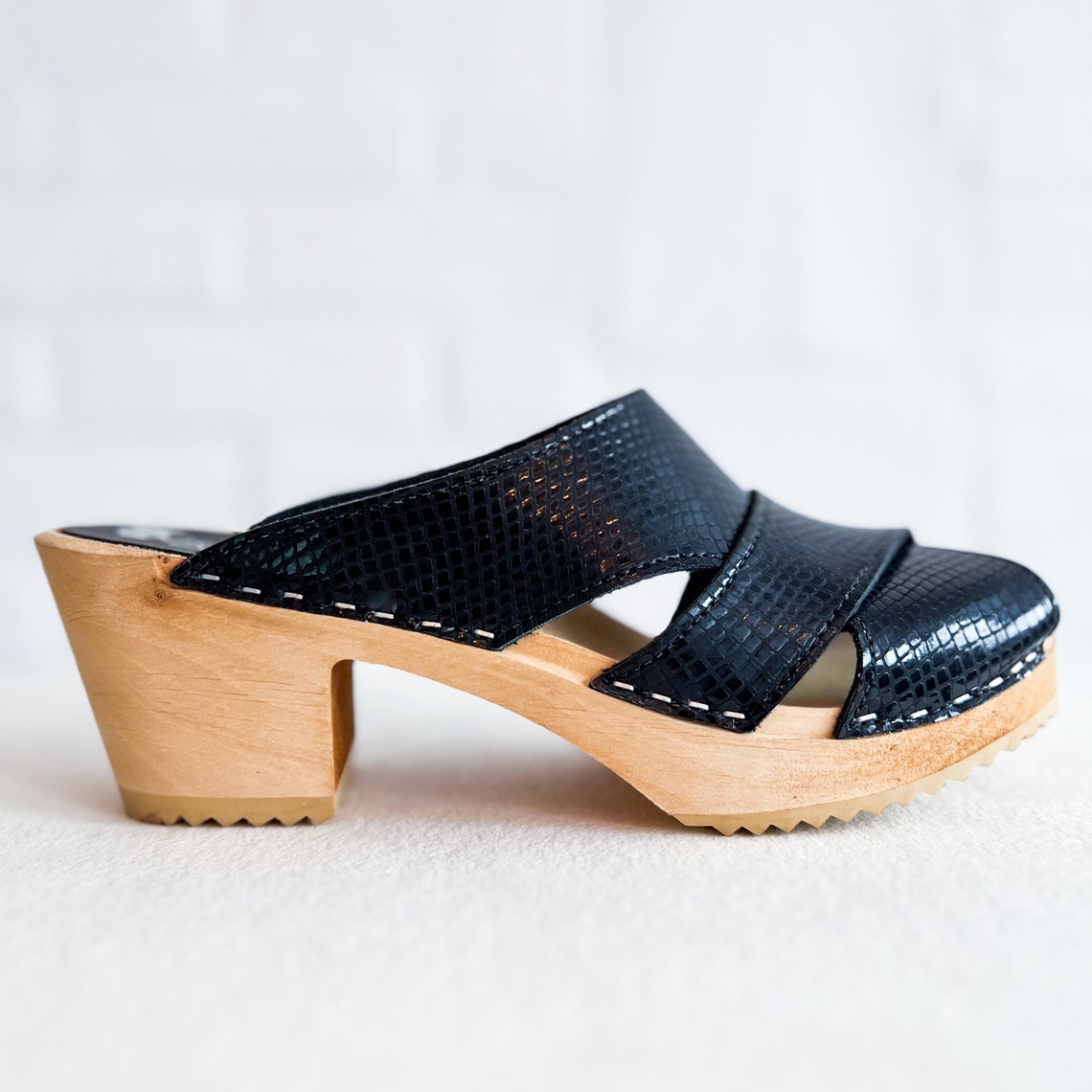 Swedish Summer Clog Sandal in Managua Black - Etsy