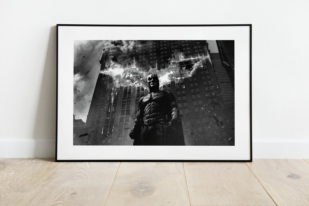 The Dark Knight Poster Border Iconic Batman Film Art, Heath Ledger's ...