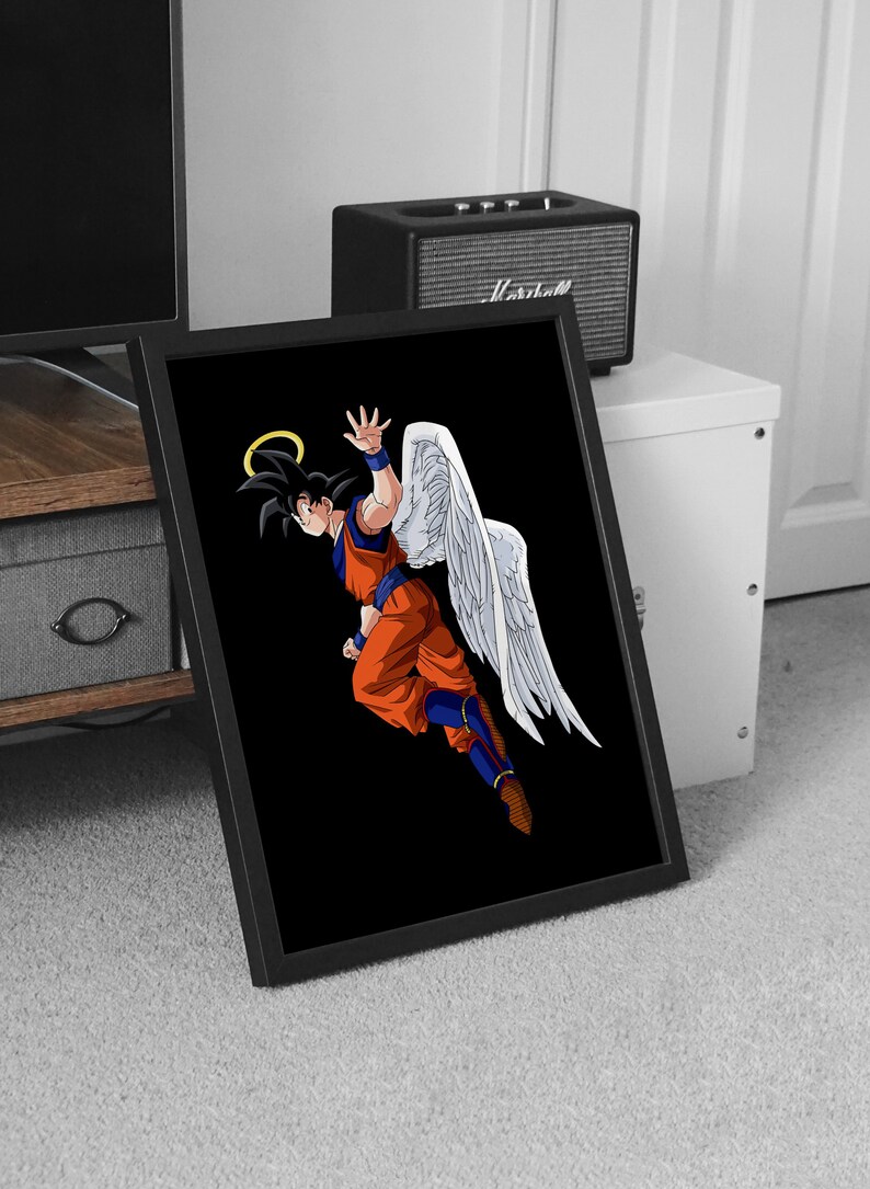 Goku Poster, Angel Goku, Akira Toriyama, Anime, Dragon Ball Z, Dragon ...