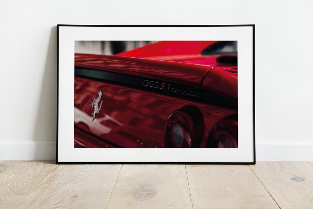 Ferrari in Milan: Exclusive Photographic Poster Border, Urban ...