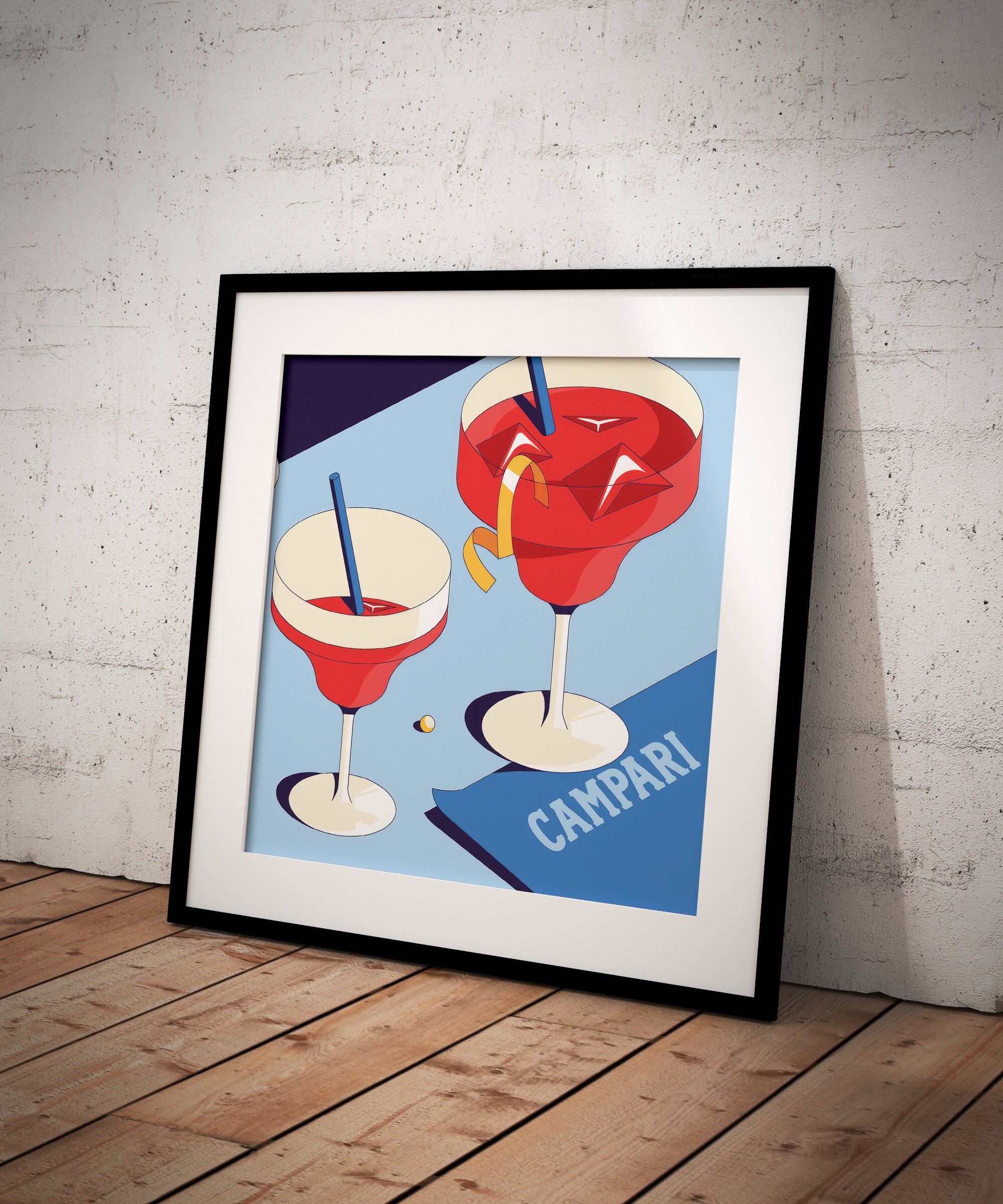 Campari poster, Vintage poster, Campari print, Wall art, Bar decor ...