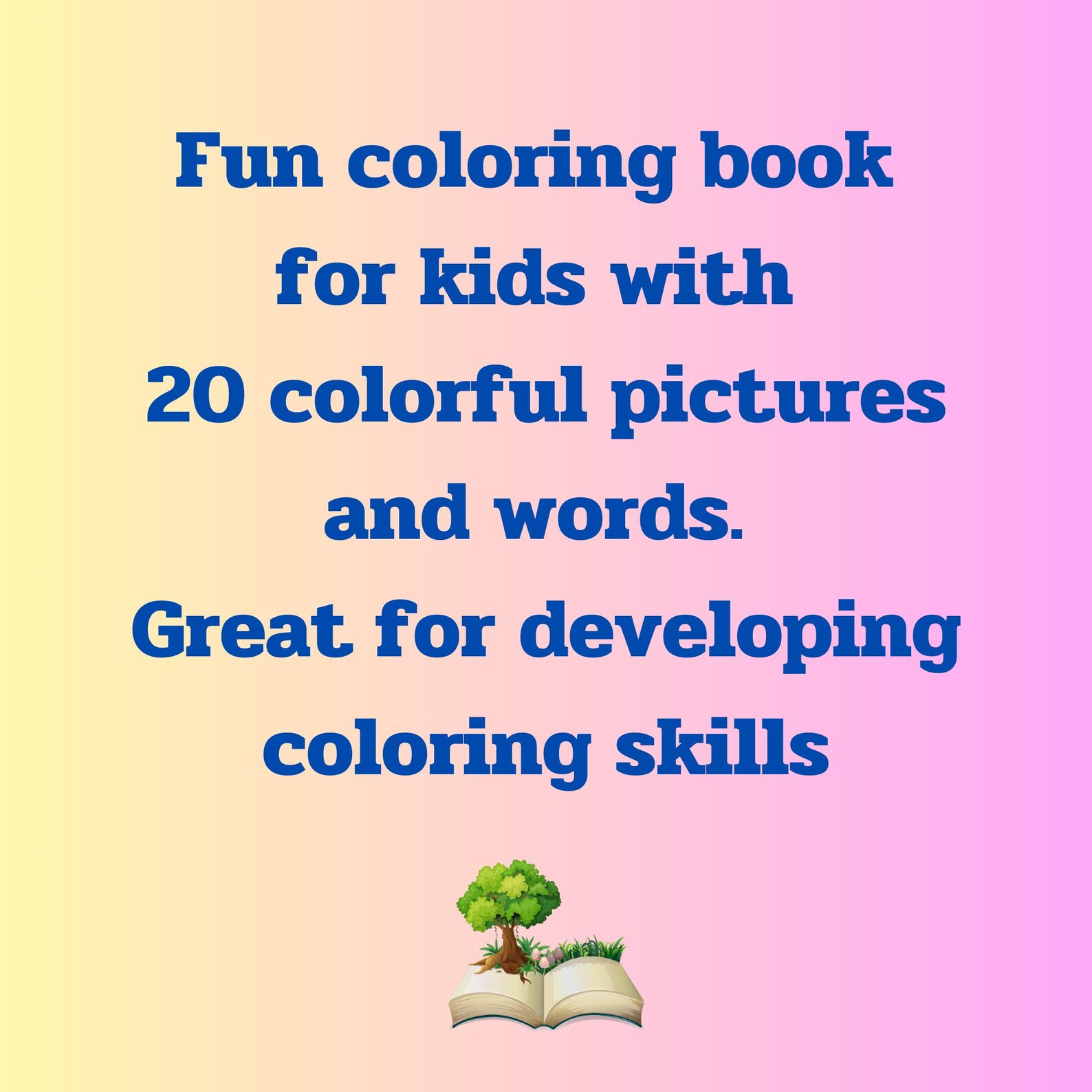 Printable Fun Colouring Sheets for Kids With 20 Pictures and Words ...