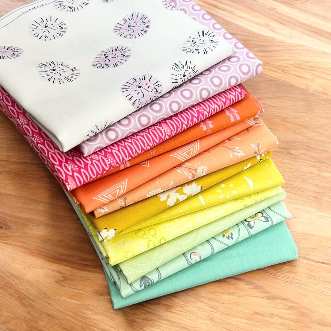 CLEARANCE Fabric Bundle + 12 Fabrics + Bright Color Fabric Bundle ...