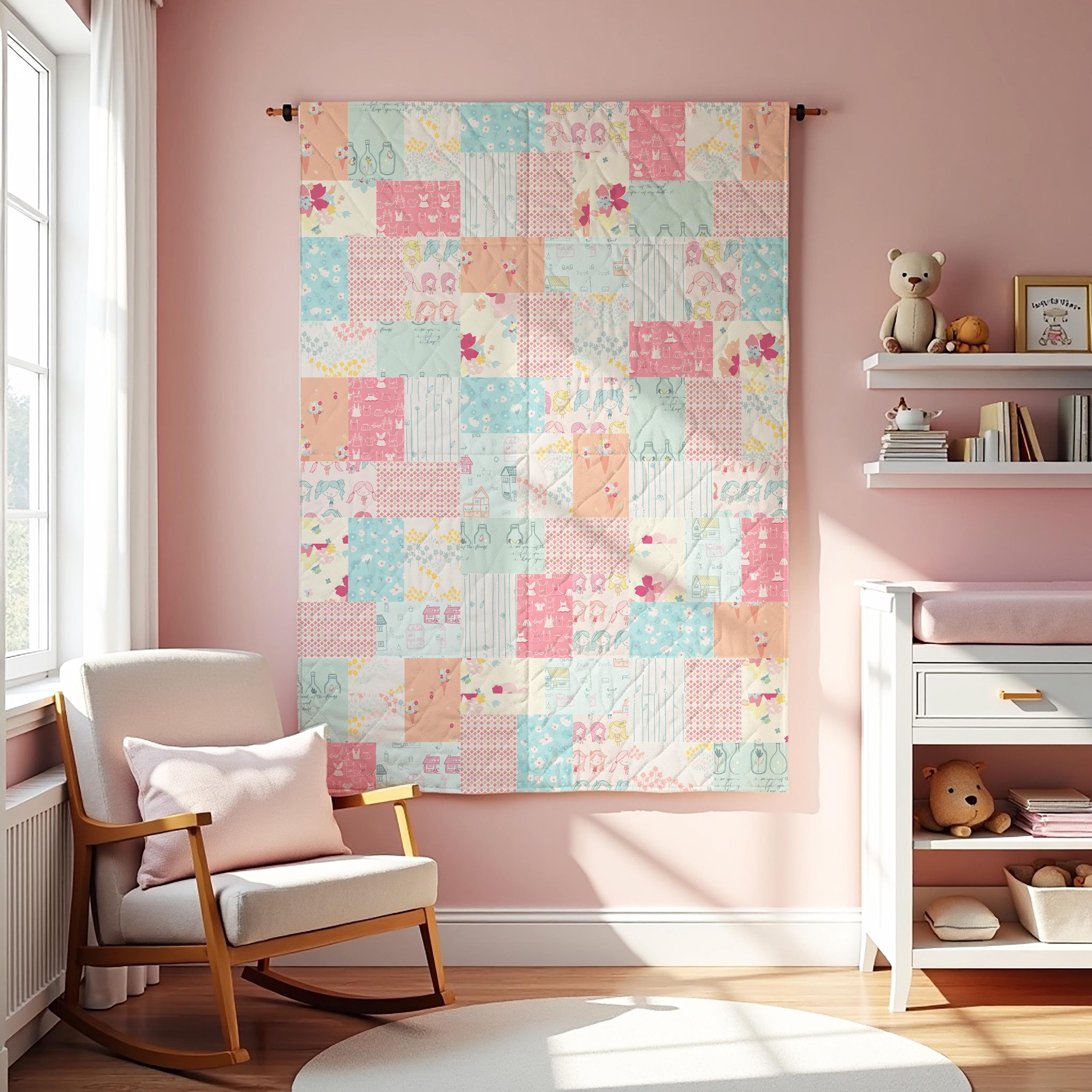 Digital + Baby Quilt Pattern + Fat Quarter or Layer Cake + Patchwork ...