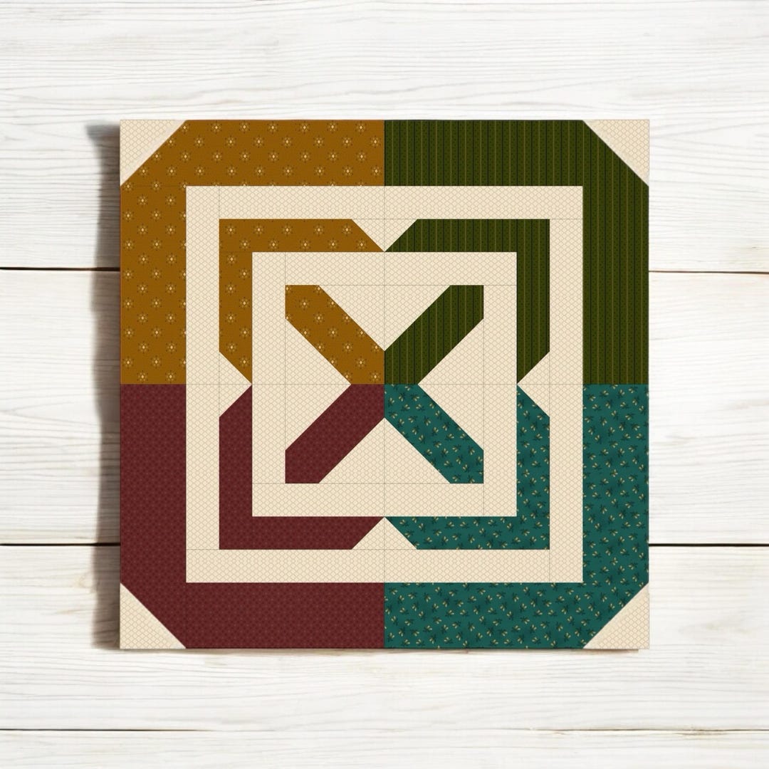 FPP Block Pattern + Foundation Paper Piece Block Pattern + FPP Quilt ...