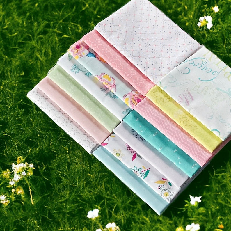 SALE Spring Fabric Bundle 14 Fabrics Art Gallery Fabric Pastel Fabric ...
