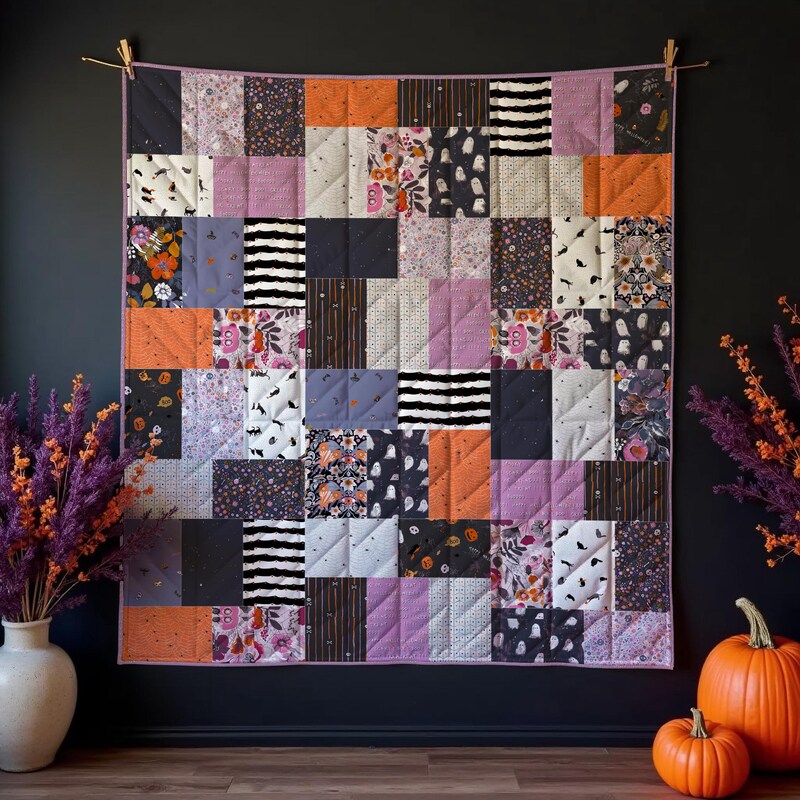 Halloween Quilt - Etsy