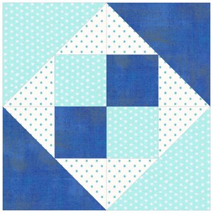 FPP Block Pattern + Foundation Paper Piece Block Pattern + 7 Sizes ...
