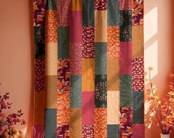 PRE CUT Fall Quilt Kit + Easy Fall Quilt Kit + Beginner Fall Throw ...