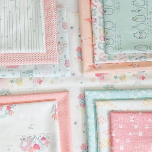 CLEARANCE + Baby Girl Fat Quarter Bundle + 12 Fabrics + Baby Girl Quilt ...