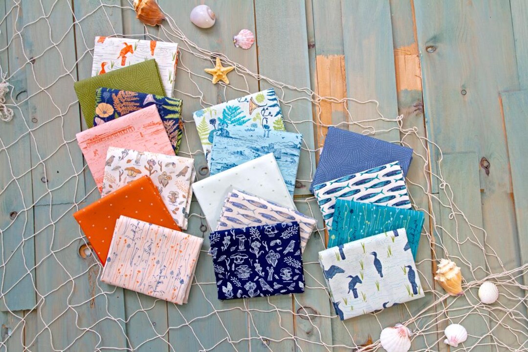 Modern Lake Fat Quarter Bundle + 16 Fat Quarters + Art Gallery Tomales ...