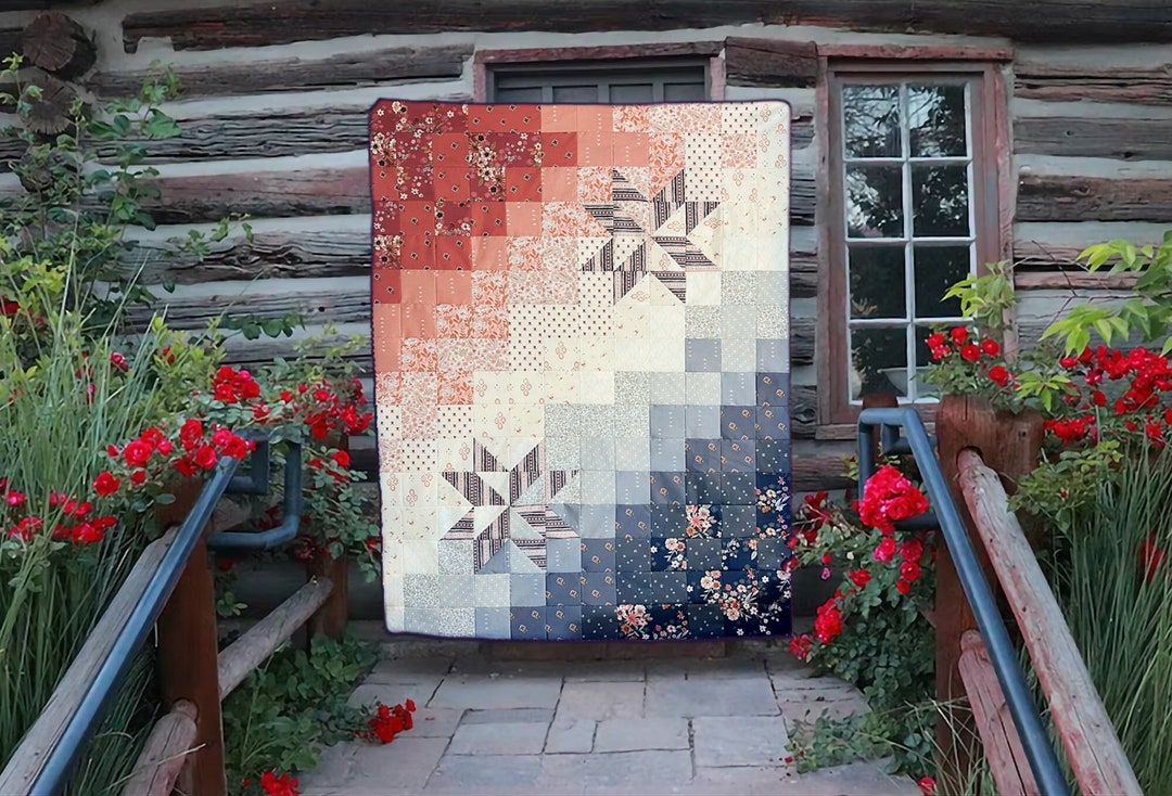 Throw Quilt Kit Art Gallery Quilt Kit Ombre Quilt Kit Soft Focus Quilt Kit Throw Quilt Kit ...