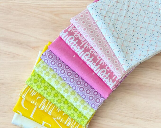 CLEARANCE + Baby Girl Fat Quarter Bundle + 12 Fabrics + Baby Girl Quilt ...