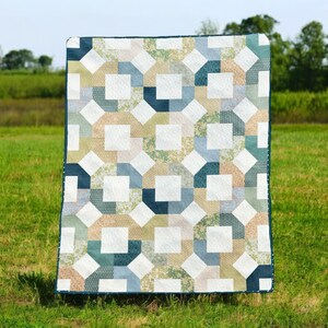 Layer Cake Quilt Kit Blue and Green and Orange Quilt Kit Art Gallery ...