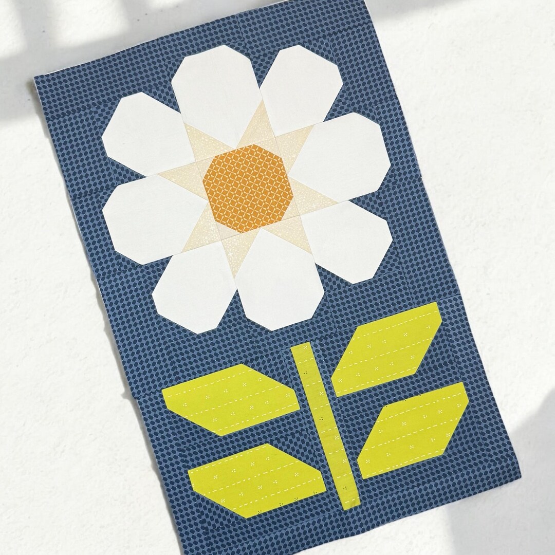 Daisy Mae Quilt Kit + Abby Maed Quilt Kit + Modern Flower Quilt Kit + Large Flower Quilt Kit ...