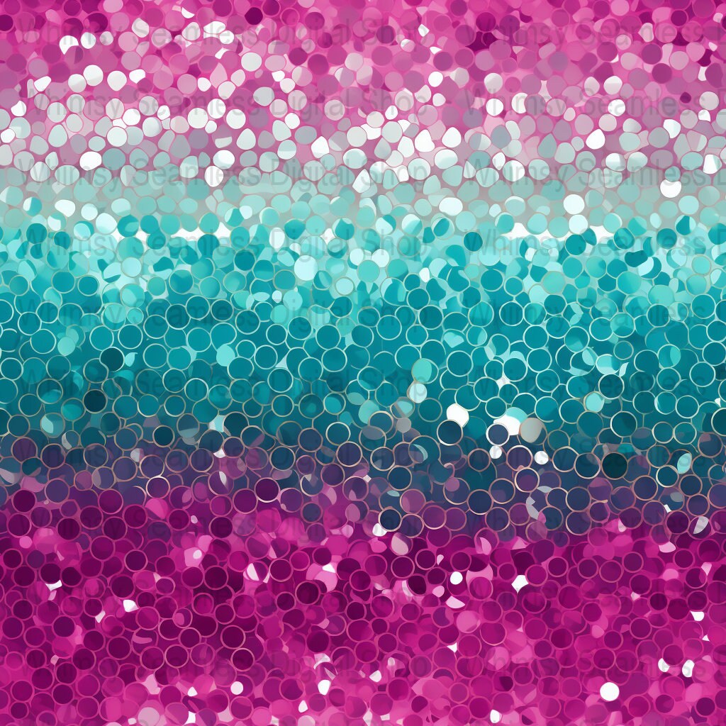 Pink Turquoise Ombre Digital Paper: Seamless Gradient Pattern (digital ...