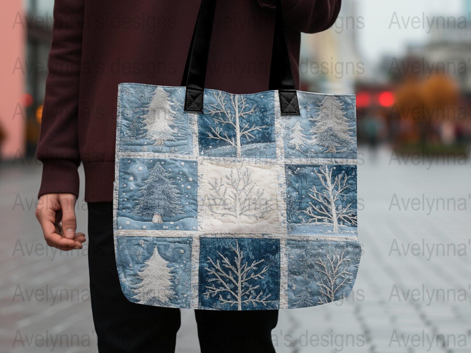 Winter Wonderland Digital Paper Snow-themed Background Pack, Christmas ...