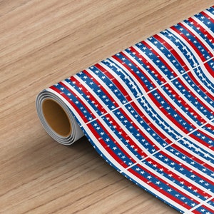 4th of July Seamless Pattern, Patriotic Digital Paper, Stars and ...