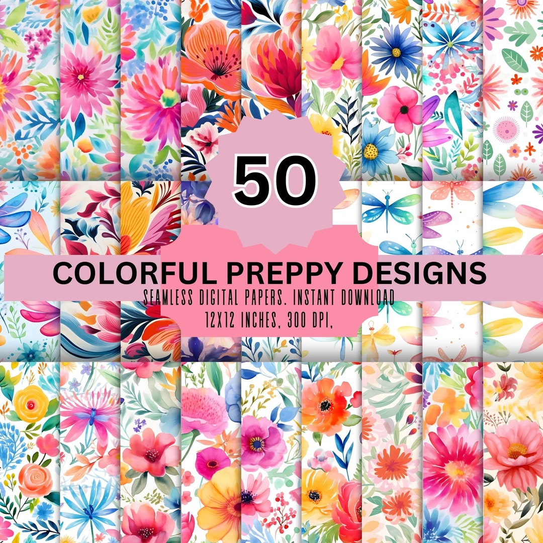 Colorful Preppy Designs,seamless Preppy Pattern,beautiful Preppy ...