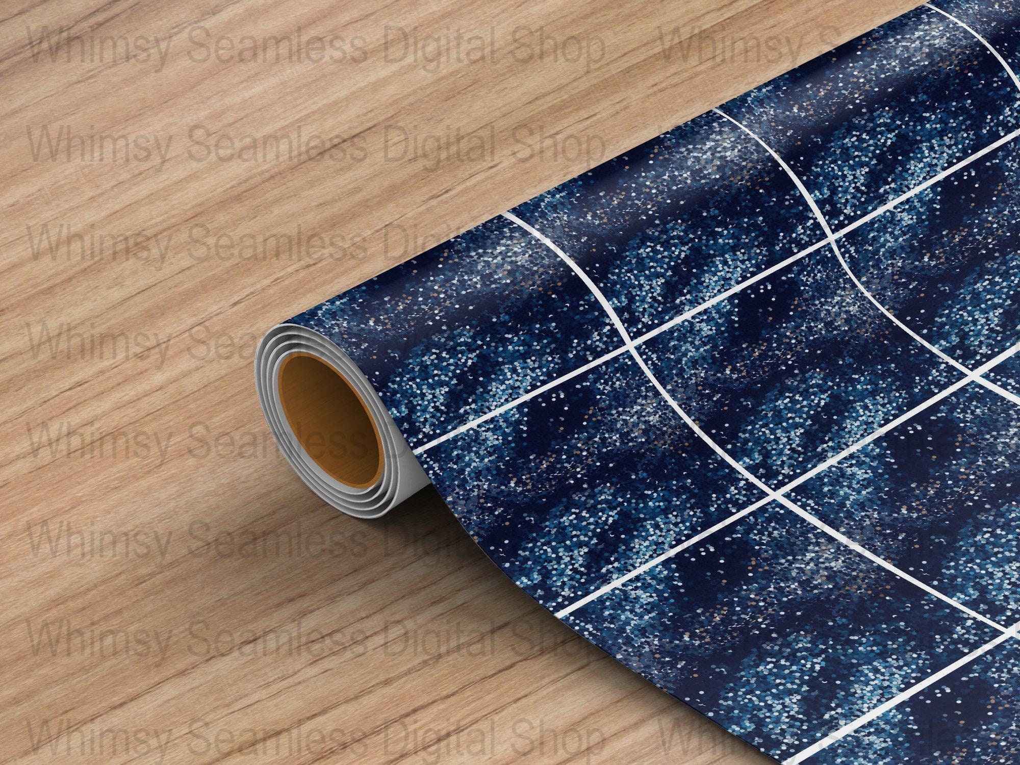 Navy Blue Ombre Glitter Digital Paper, Seamless Pattern, Instant ...