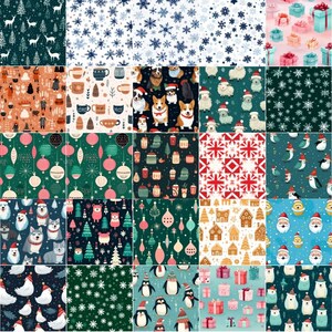 Christmas Medley Designs Seamless Patterns,lovely Christmas Designs,300 ...