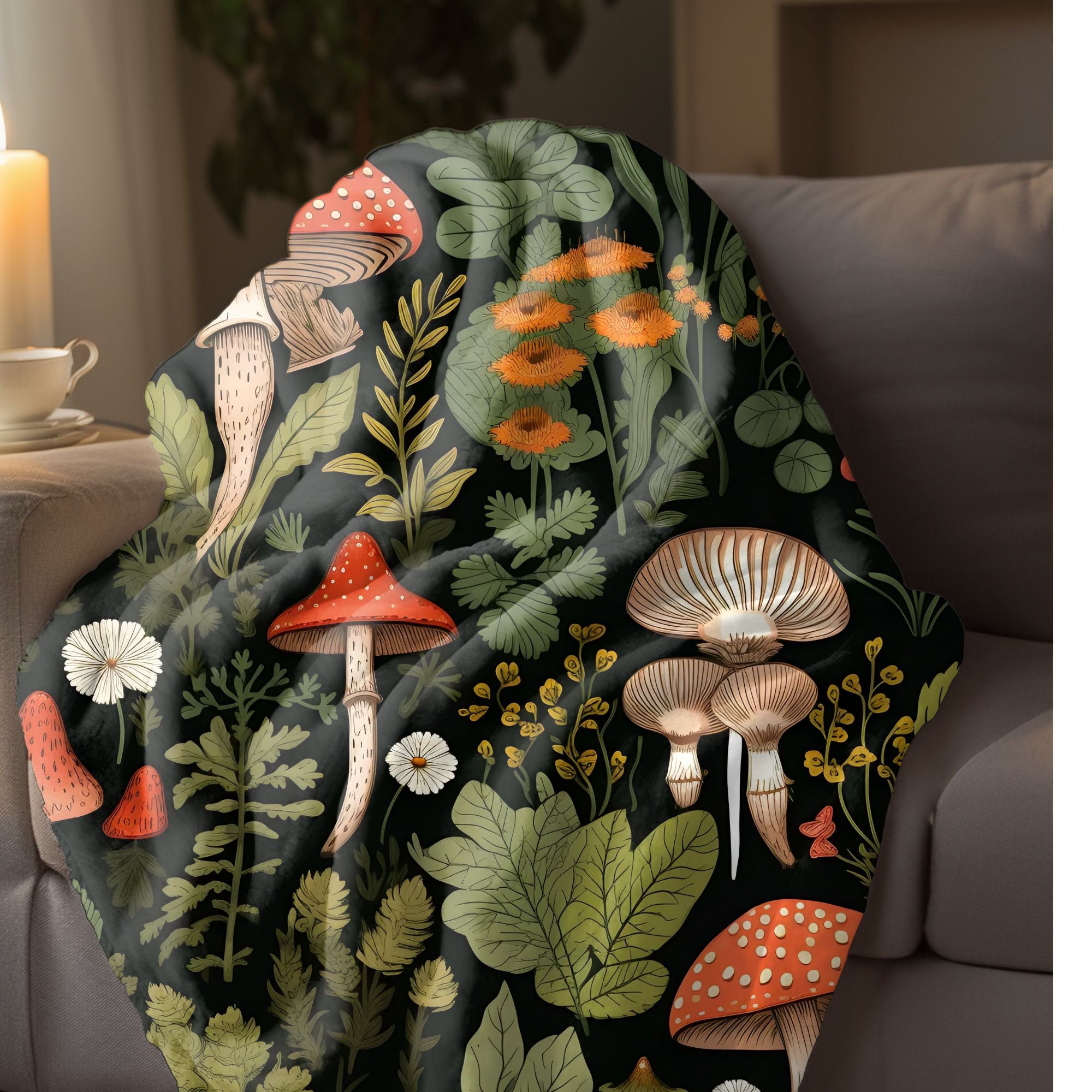 Cottagecore Mushroom Seamless Pattern,cottagecore Seamless,magic Forest ...