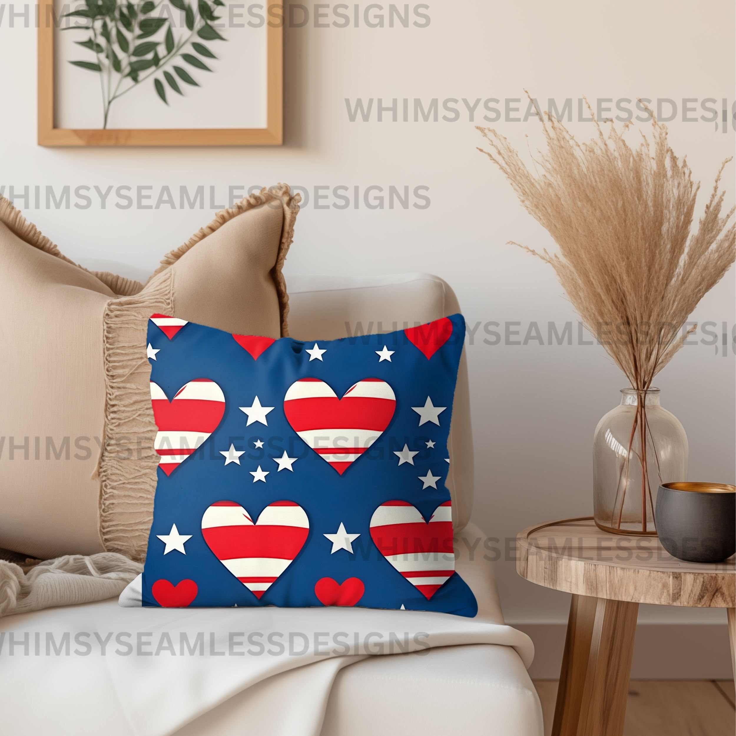 4th of July Seamless Digital Papers,4th July Png Bundle,seamless ...