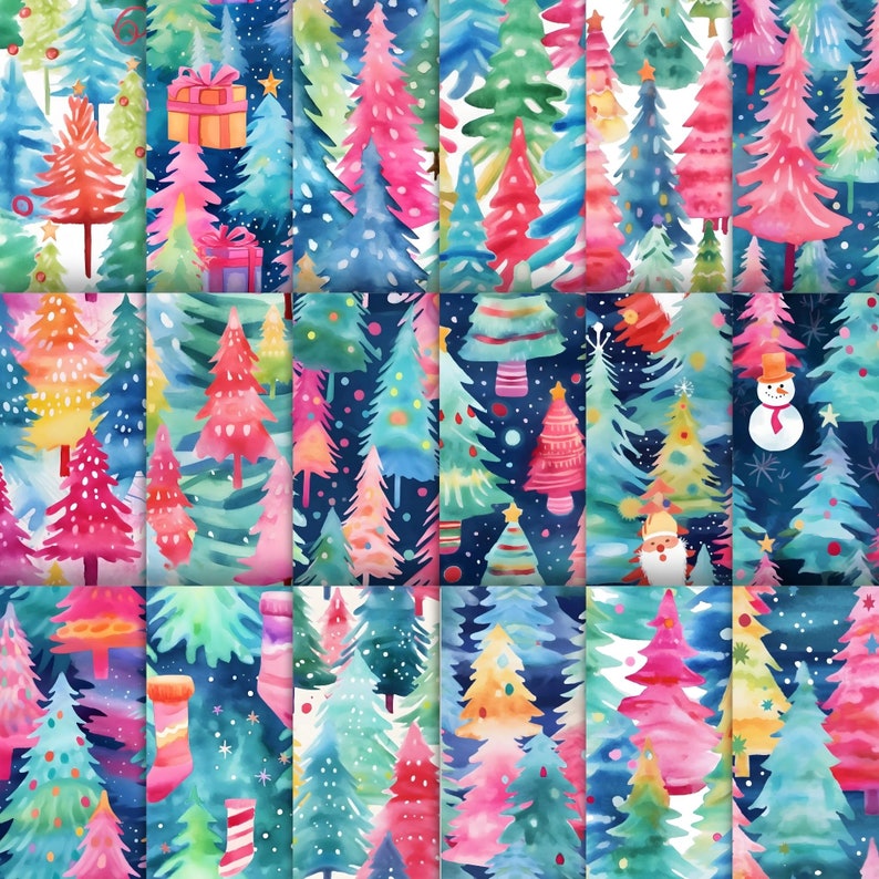 Colorful Preppy Christmas Designs,seamless Preppy Pattern,seamless ...
