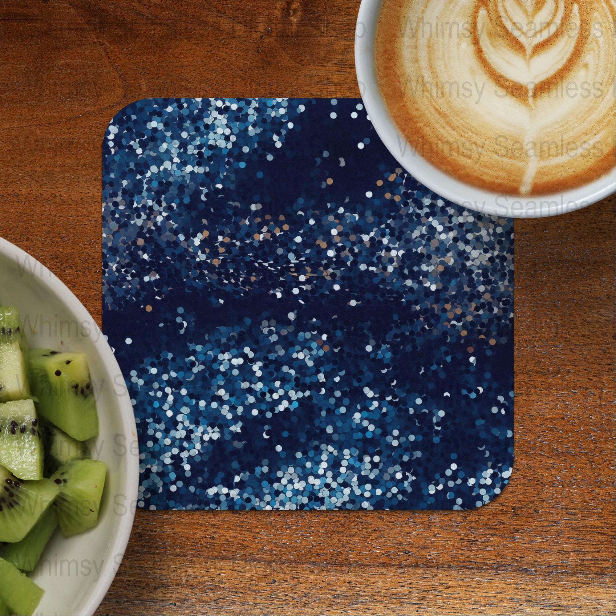 Navy Blue Ombre Glitter Digital Paper, Seamless Pattern, Instant ...