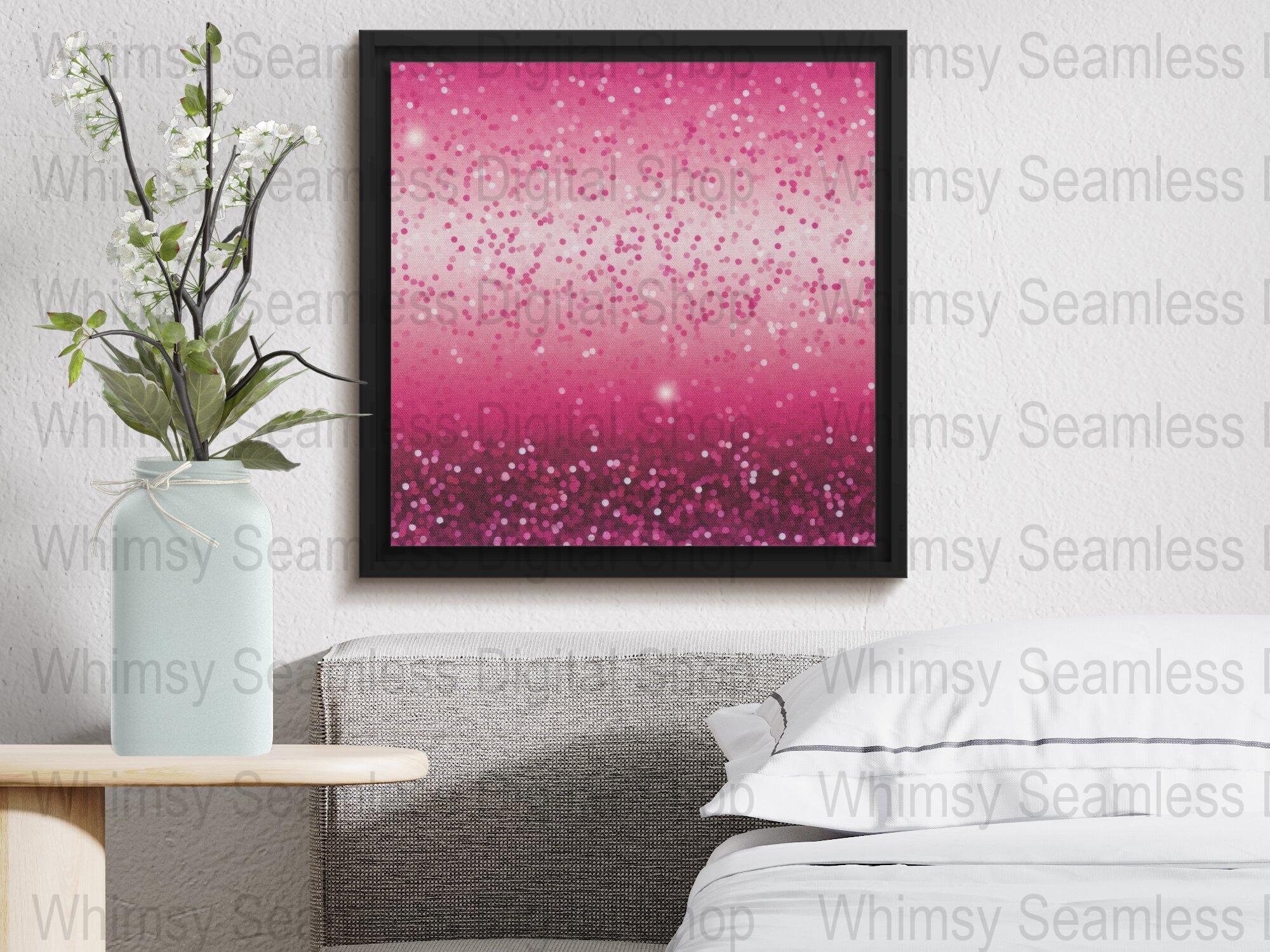 Pink Ombre Glitter Digital Paper: Seamless Sparkle Background (digital ...