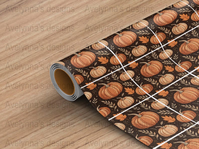 Fall Pumpkin Seamless Pattern: Autumn Thanksgiving Digital Paper - Etsy