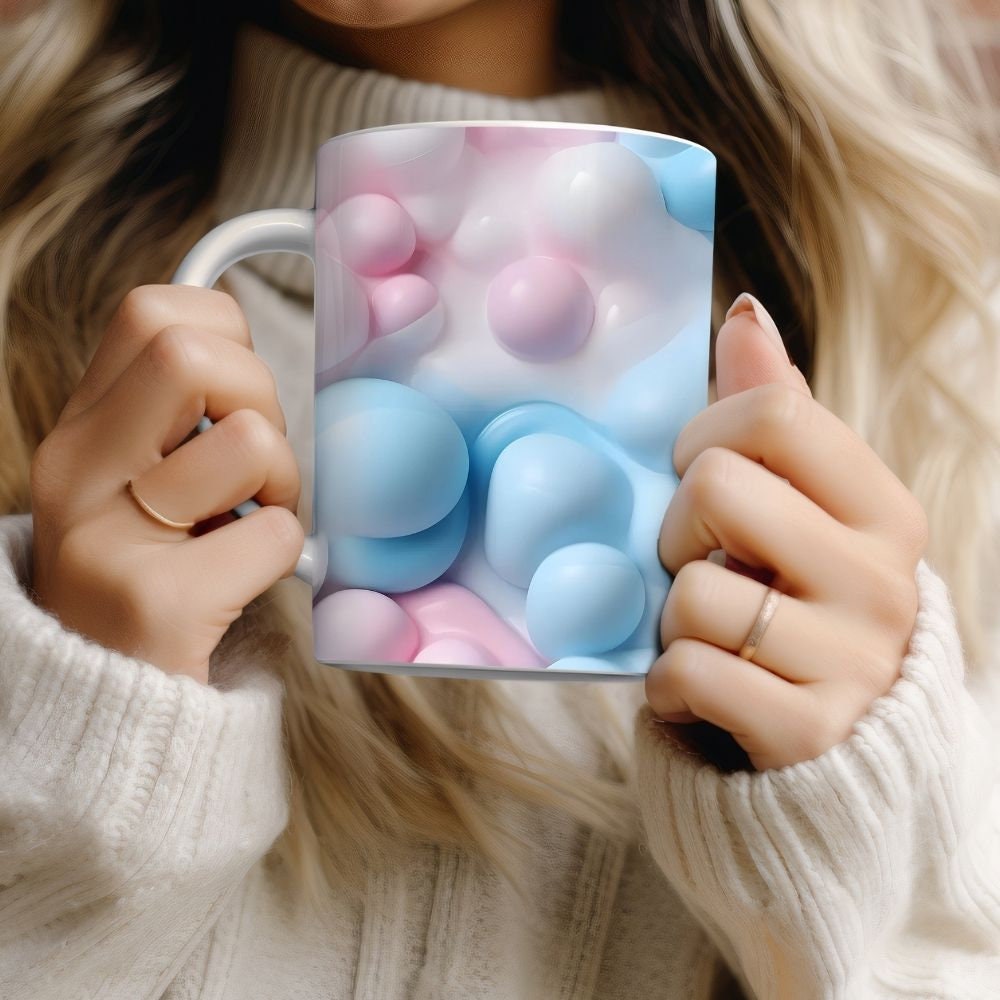 Puff 3D Seamless Pattern Bundle,colorful Digital Textures,hot Pink ...