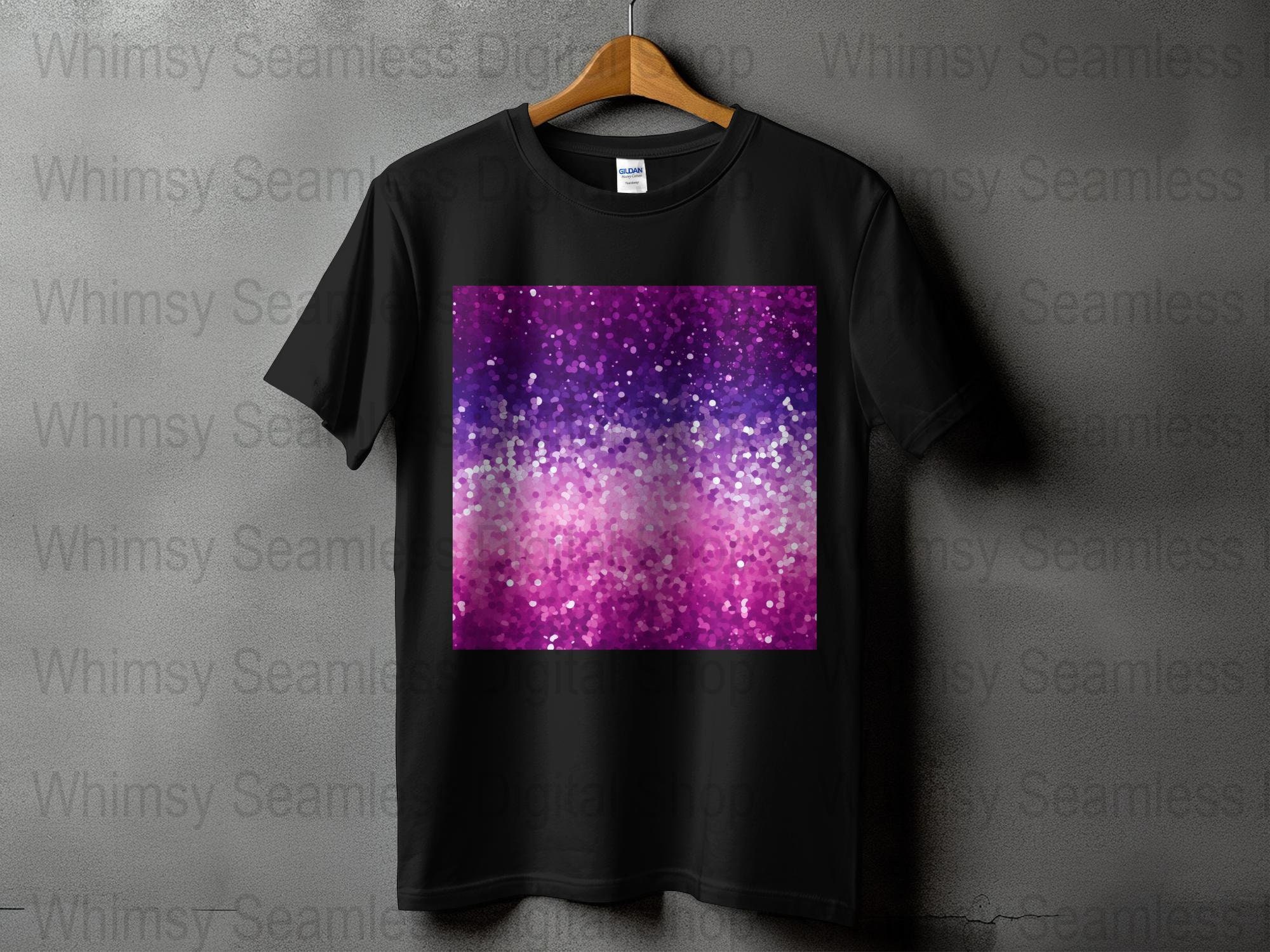 Ombre Gradient Digital Paper, Purple Pink Sparkle, Seamless Background ...