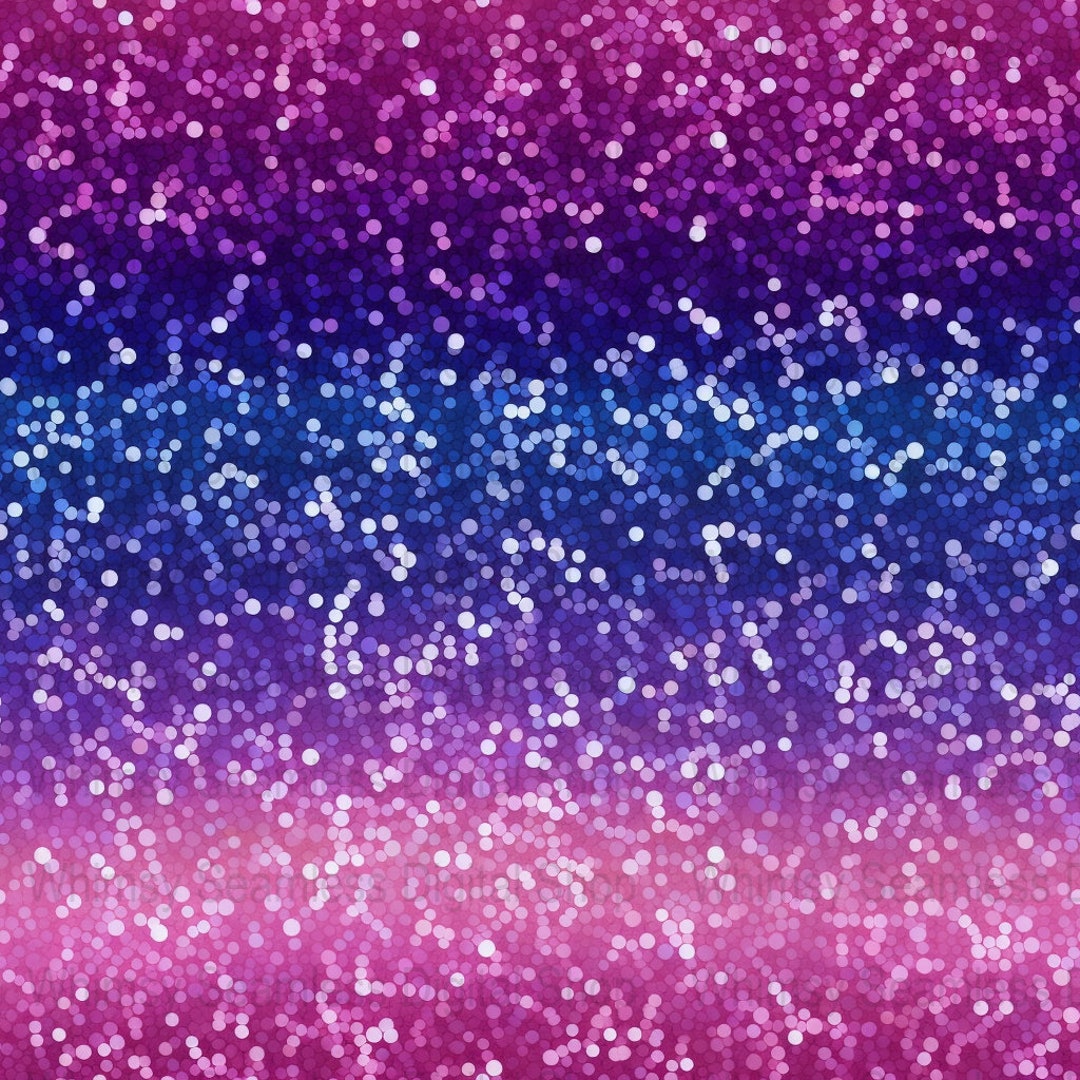 Ombre Gradient Digital Paper, Pink to Blue Bokeh Effect Seamless ...