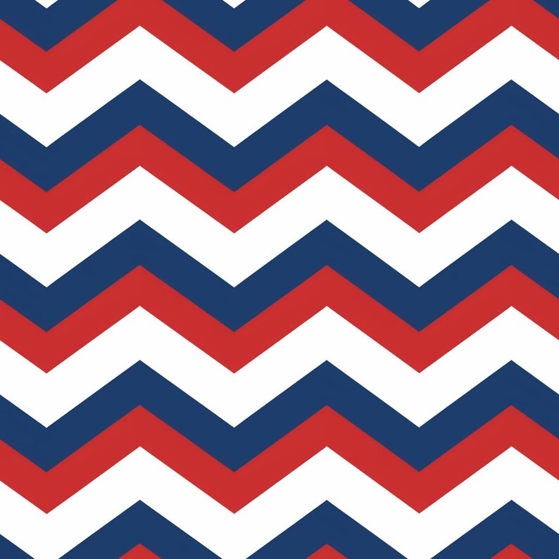 4th of July Chevron Pattern, Red White Blue Seamless File, Patriotic ...