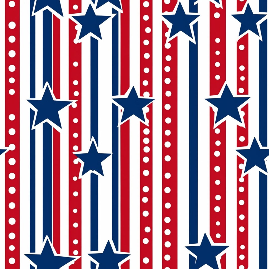 4th of July Stars and Stripes Seamless Pattern (digital Download) - Etsy