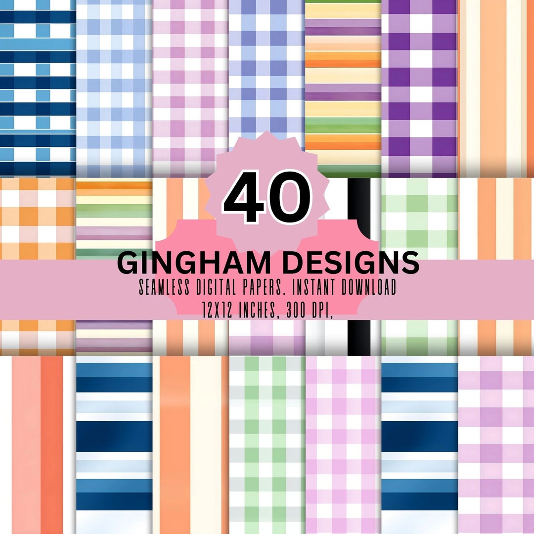 40 Colorful Gingham Seamless Patterns,gingham Designs Png Pattern ...