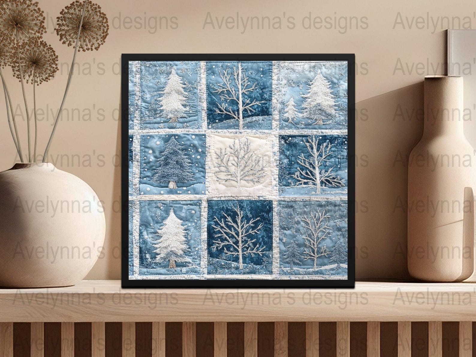 Winter Wonderland Digital Paper Snow-themed Background Pack, Christmas ...