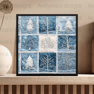 Winter Wonderland Digital Paper Snow-themed Background Pack, Christmas ...