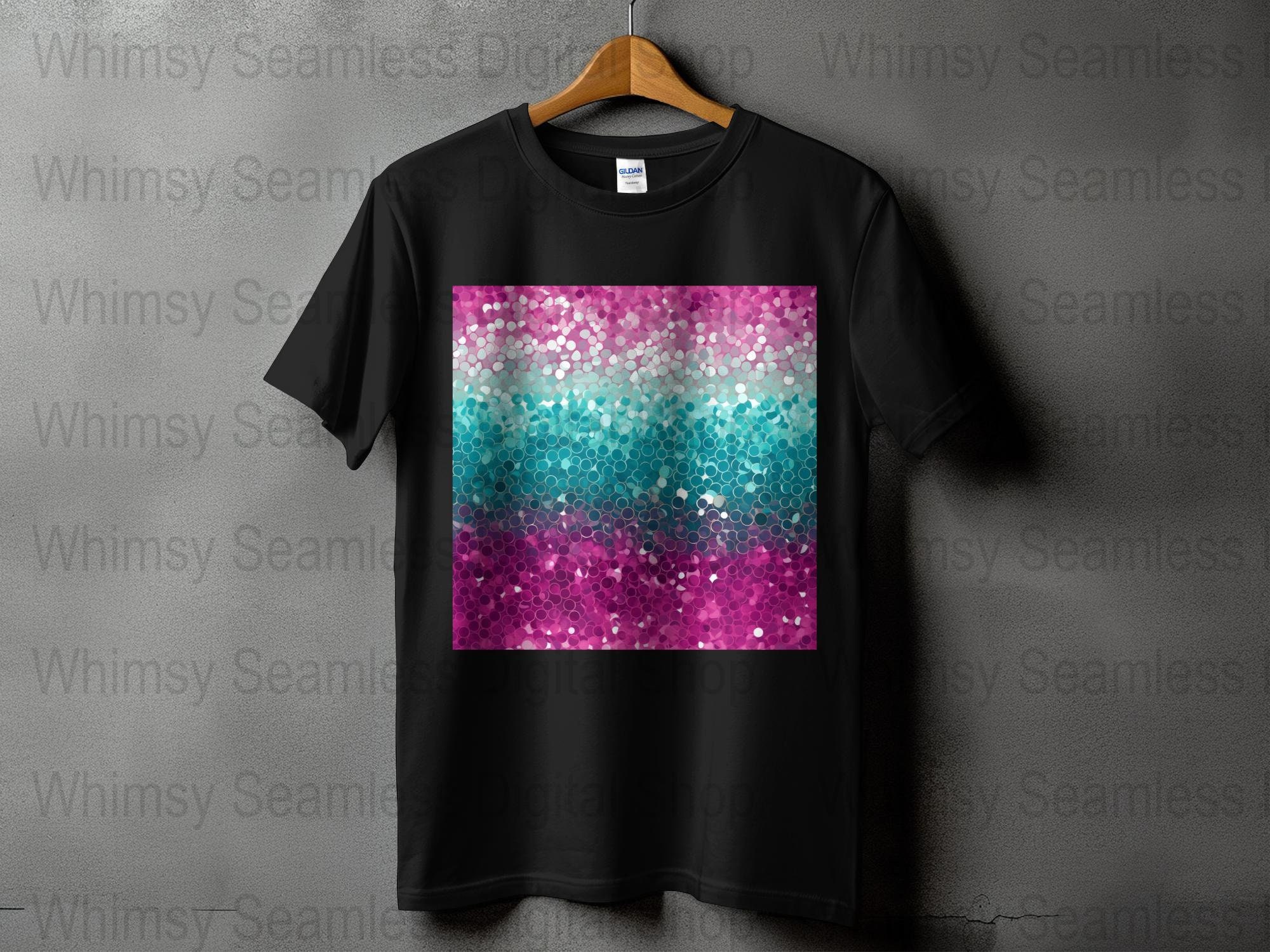 Ombre Gradient Digital Paper, Pink and Turquoise Seamless Pattern ...