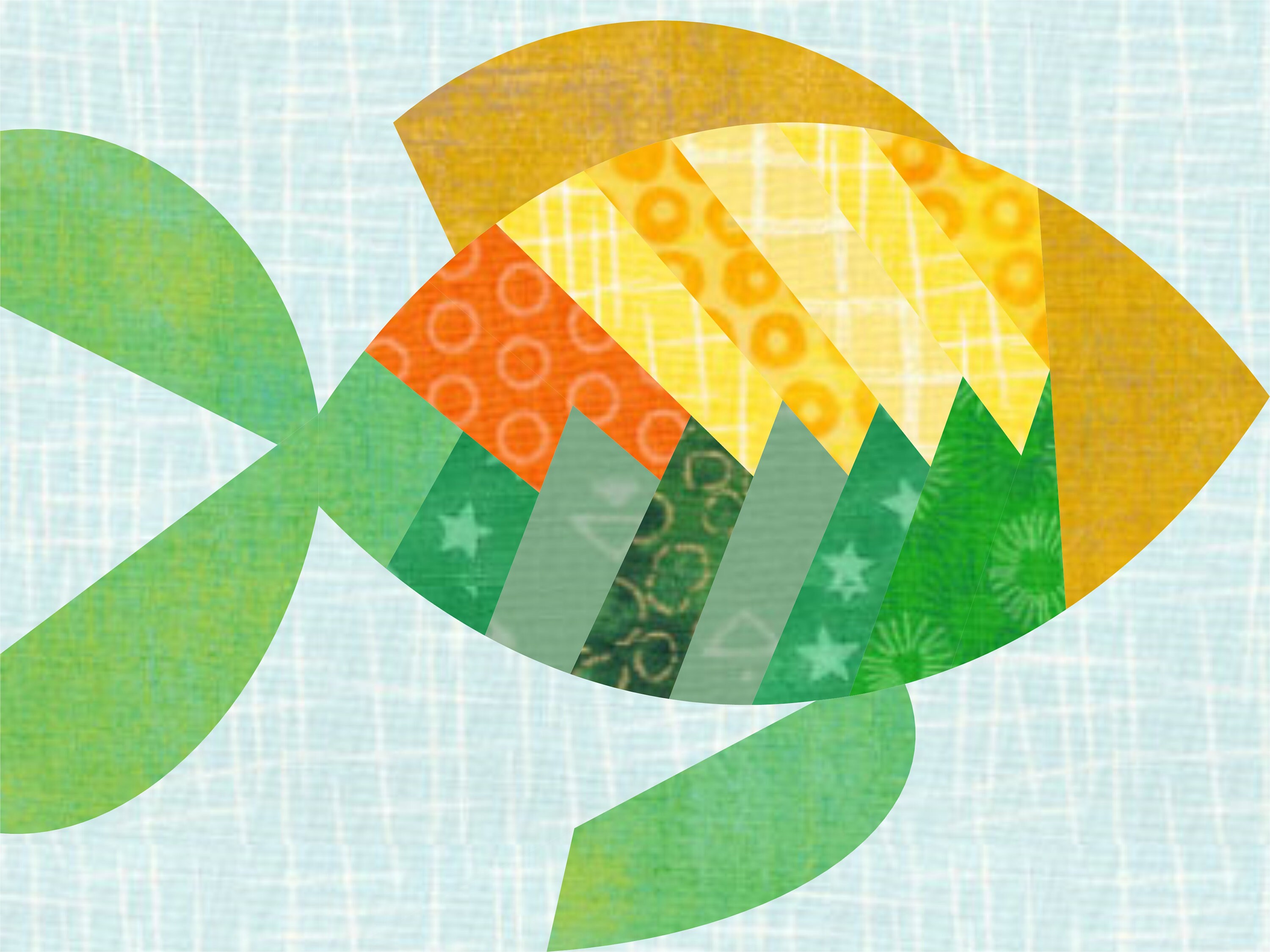 Temperature Fish Quilt Pdf-pattern for FPP Foundation Paper Piecing ...