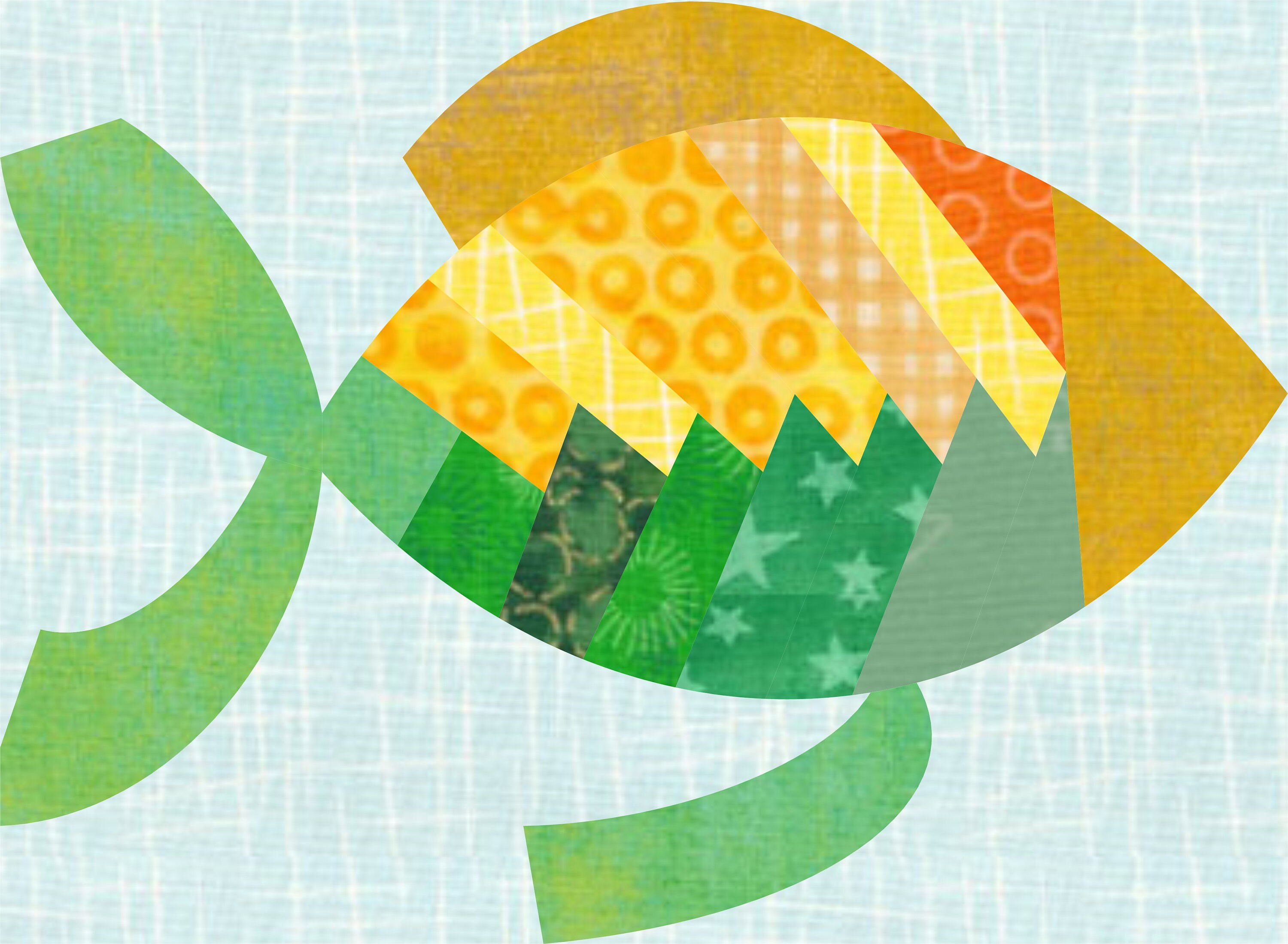 Temperature Fish Quilt Pdf-pattern for FPP Foundation Paper Piecing ...