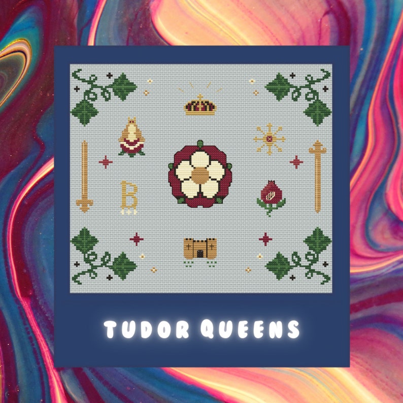 Tudor Queens Cross Stitch Pattern Digital PDF - Historic, Vintage ...