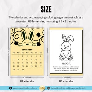 2025 Illustrated Animals Calendar Printable Cute 2025 Calendar 2025 ...
