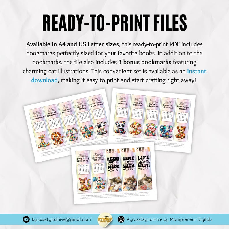 12 Patchwork Animals Printable Bookmarks 12 Patchwork Animals Bookmarks ...