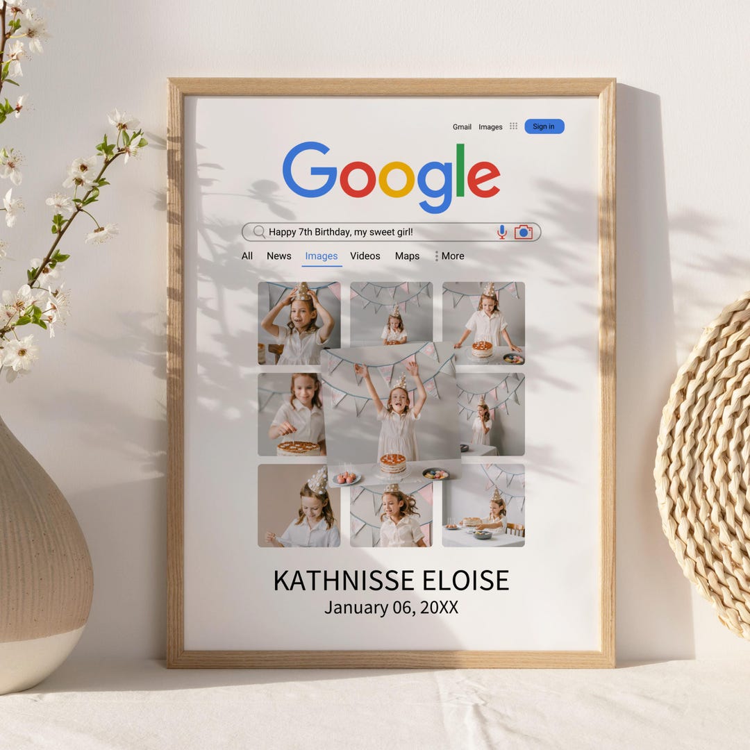 Editable Google Poster Template, Social Media Photo Collage ...