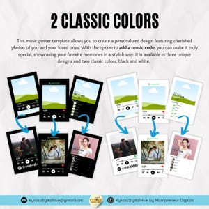 Customizable Music Player Canva Frame Templates With QR Code (digital ...